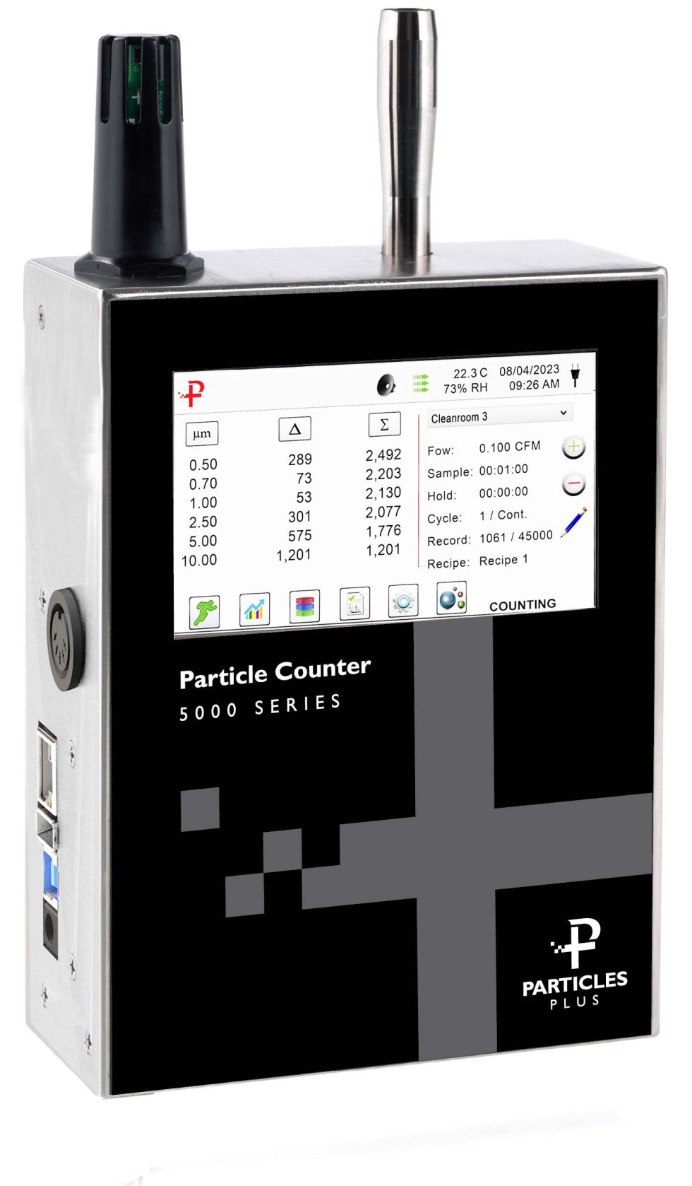 5501P Remote Particle Counter - Particles Plus